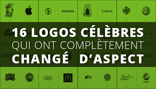 16 logos célèbres qui ont complétement changé d'aspect - infographiste